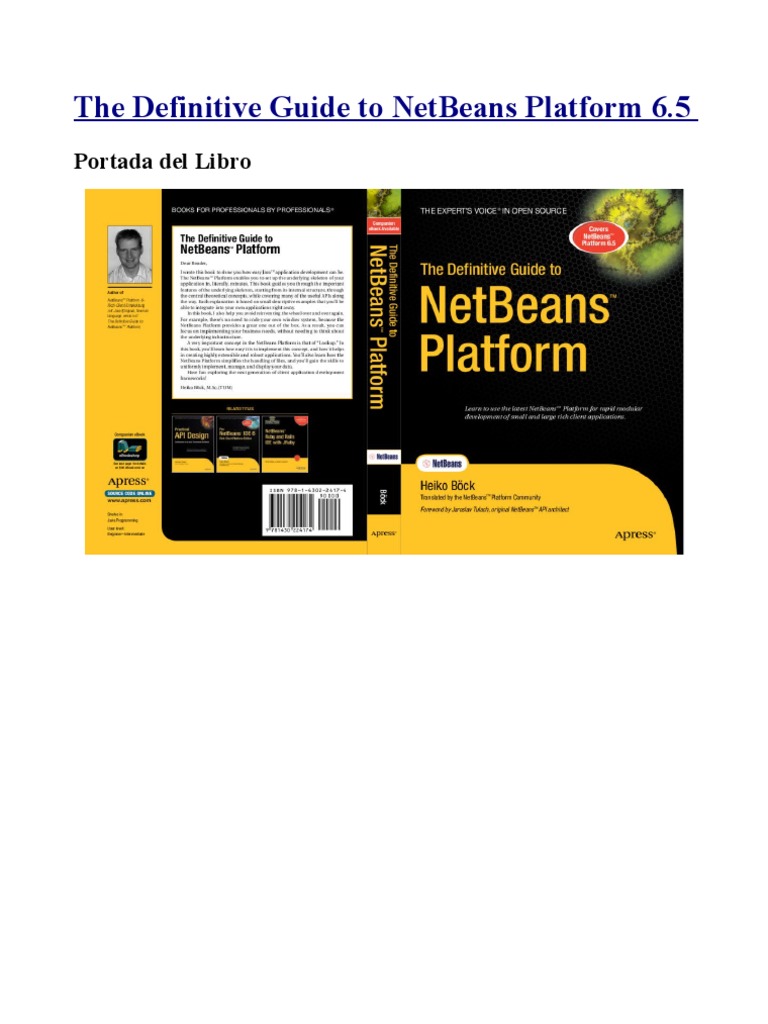 NetBeans Platform 6.5 Book | PDF | Net Beans | Applications & Software