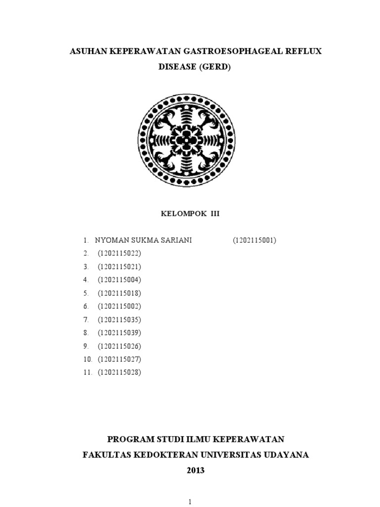 ASKEP GERD 2012 Sudah Di Edit | PDF