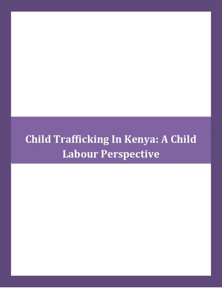 Trafficking Child Labour And Child Trafficking 271109 Pdf Human