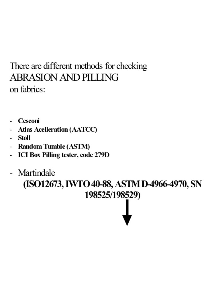 Abrasion and Pilling - Mesdan | PDF | Textiles | Wear