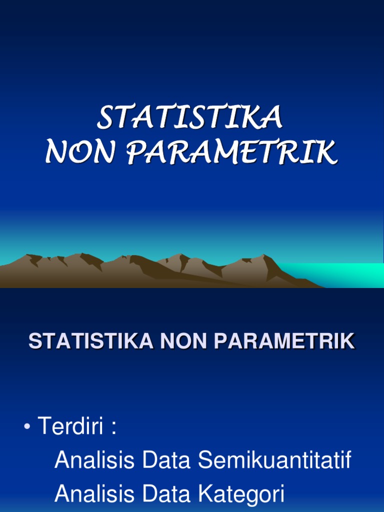 Statistika Non Parametrik | PDF