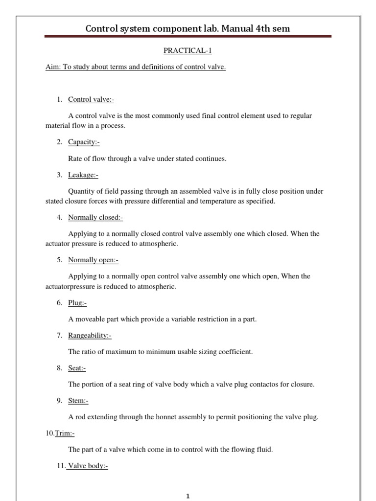 CSC Lab Mannual | PDF | Gyroscope | Valve