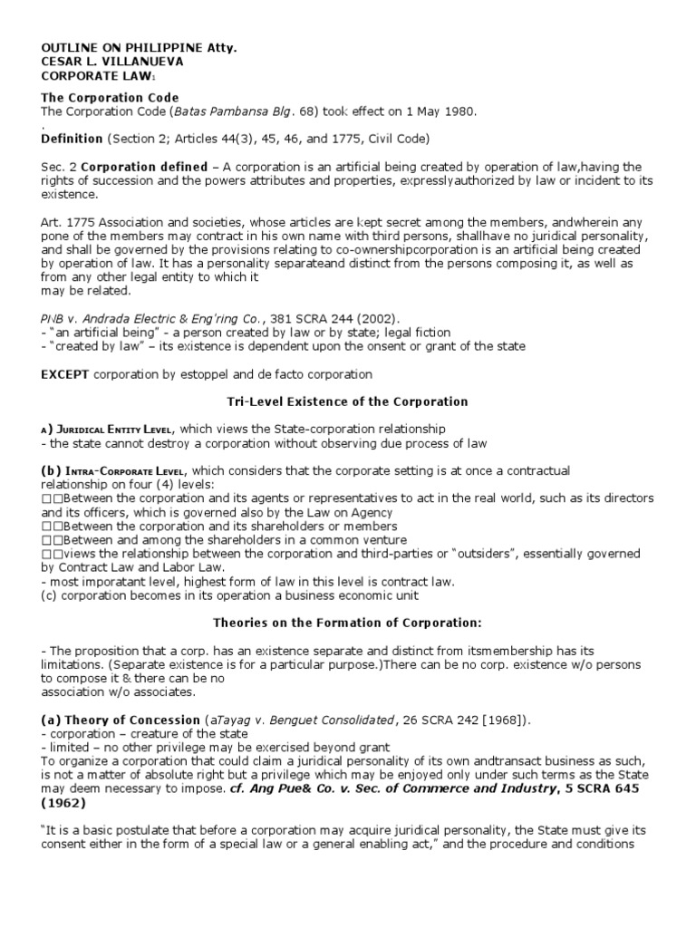 Corpo Reviewer | PDF | Legal Personality | Piercing The Corporate Veil