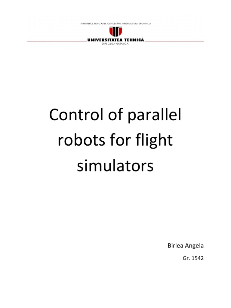 Flight Simulators Using Parallel Robots | PDF | Industries | Aerospace ...