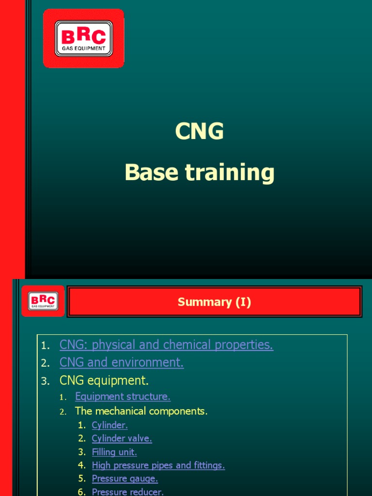 CNG Base Training: Physical & Chemical Properties | PDF | Valve ...
