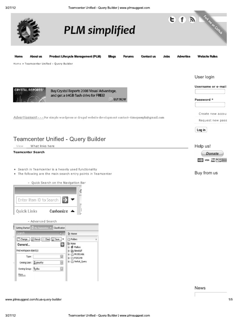 Teamcenter Query Builder | PDF | Foreign Language Studies