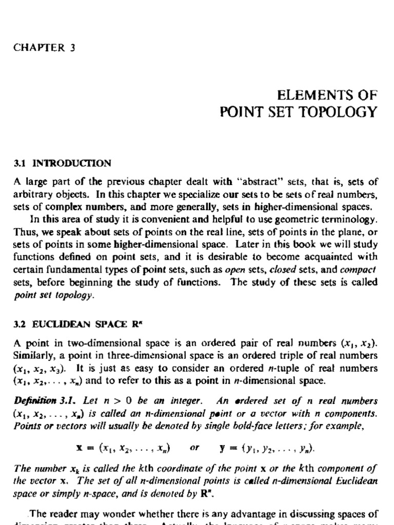 Cap03 - Apostol T. M. - Mathematical Analysis | PDF | Compact Space ...