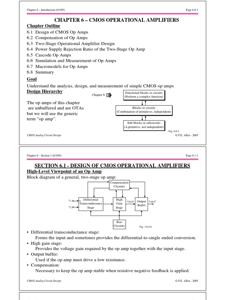 Two Stage CMOS Op Amp - Seid PDF | PDF | Operational Amplifier | Amplifier