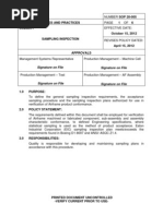 QA 748 C0 Sampling Plan | PDF