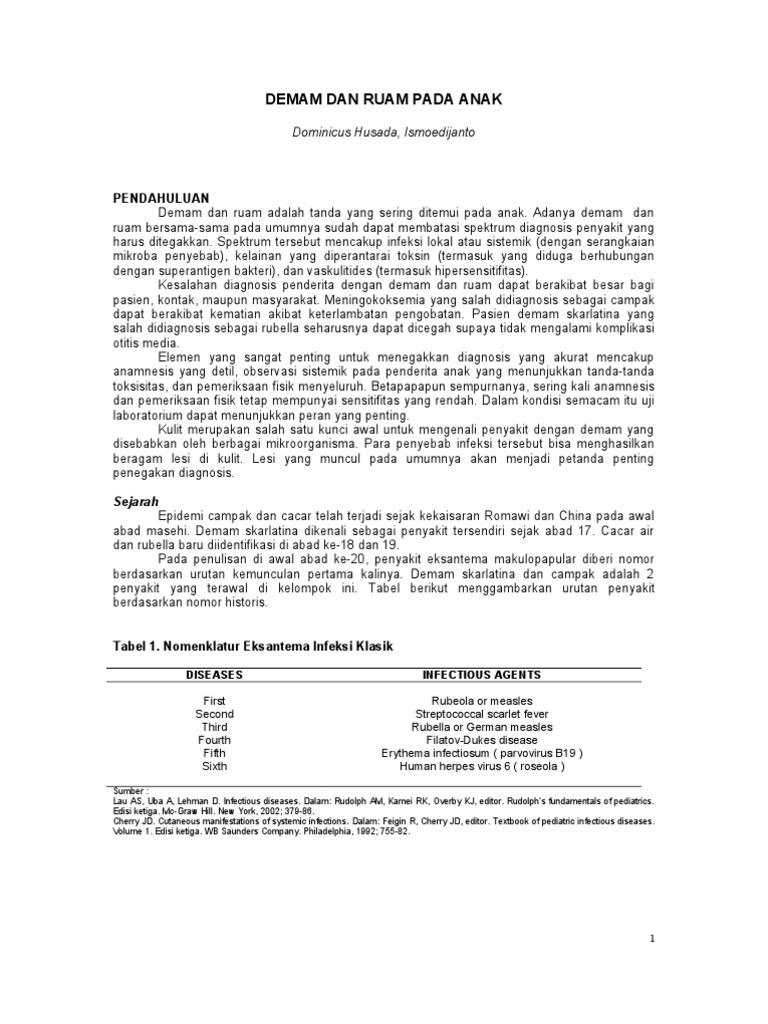 Demam Dan Ruam Pada Anak | PDF | Kesehatan Holistik