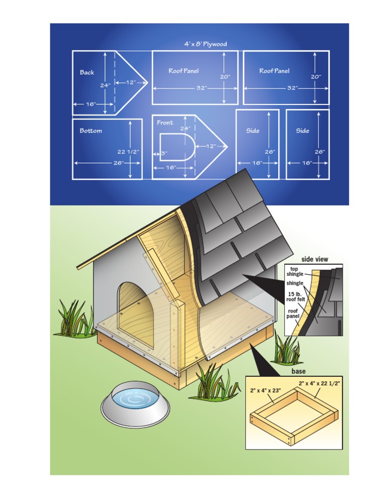 Dog Kennel Plans | PDF | Home & Garden