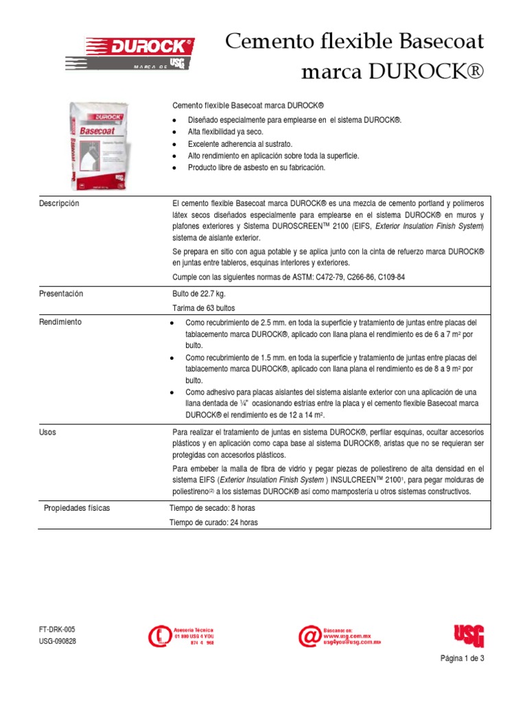 FT Basecoat | PDF | Cemento | Materiales