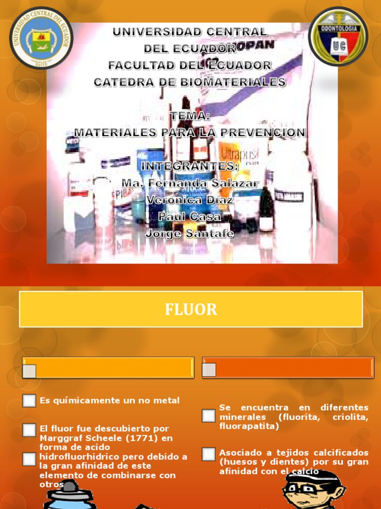 Materiales Fluor Sellantes | PDF | Flúor | Diente humano