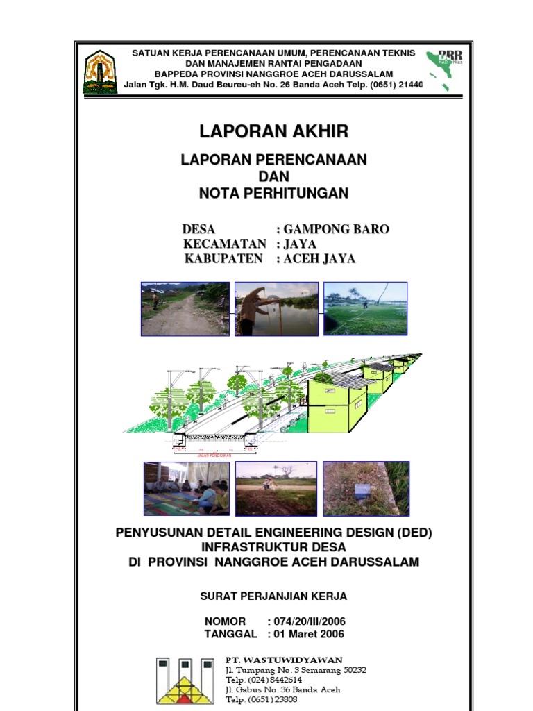 Rencana Infrastruktur Desa Gampong Baro | PDF
