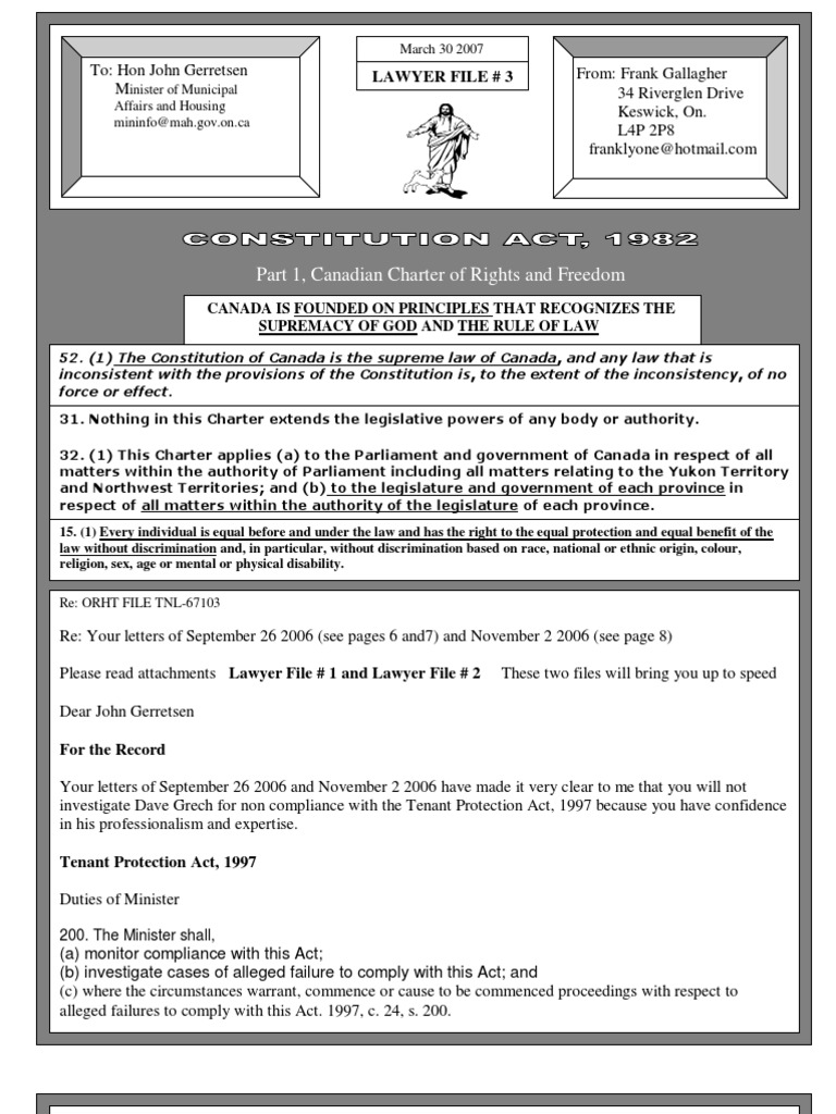 Lawyer File #3 | PDF | Canada | Truth