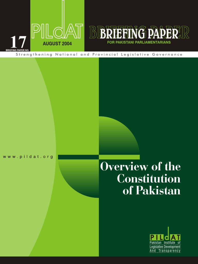 Overview of Pakistan's 1973 Constitution | PDF | Parliament Of Pakistan ...