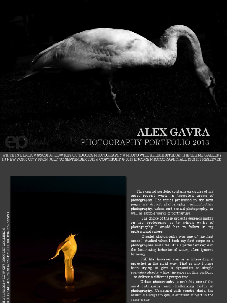 Digital Portfolio | PDF | Portrait Photography | Camera