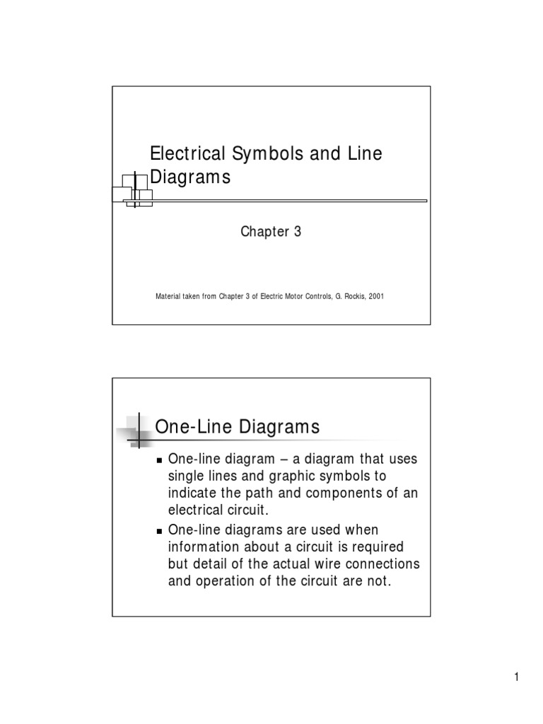 Electrical Symbols and Line Diagram | PDF | Switch | Relay