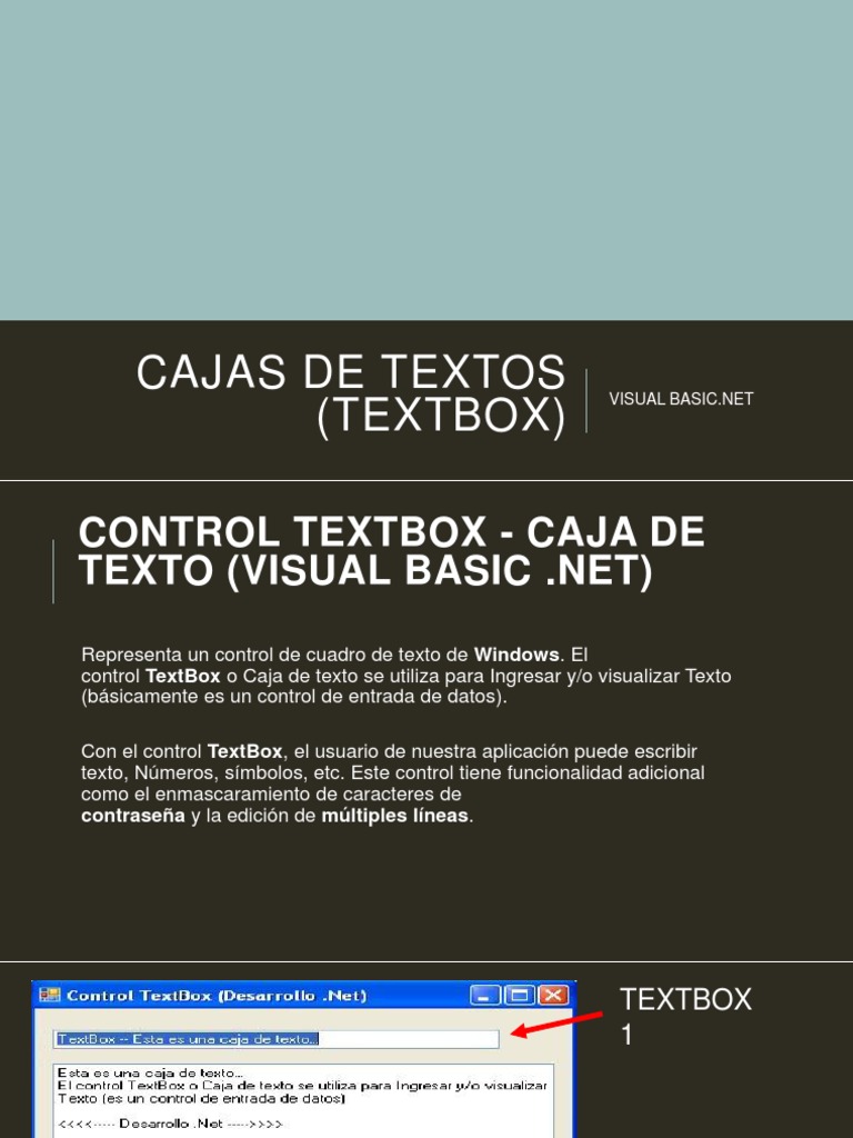 Cajas de Textos (Textbox) Cl3 | PDF | Ingeniería Informática | Informática