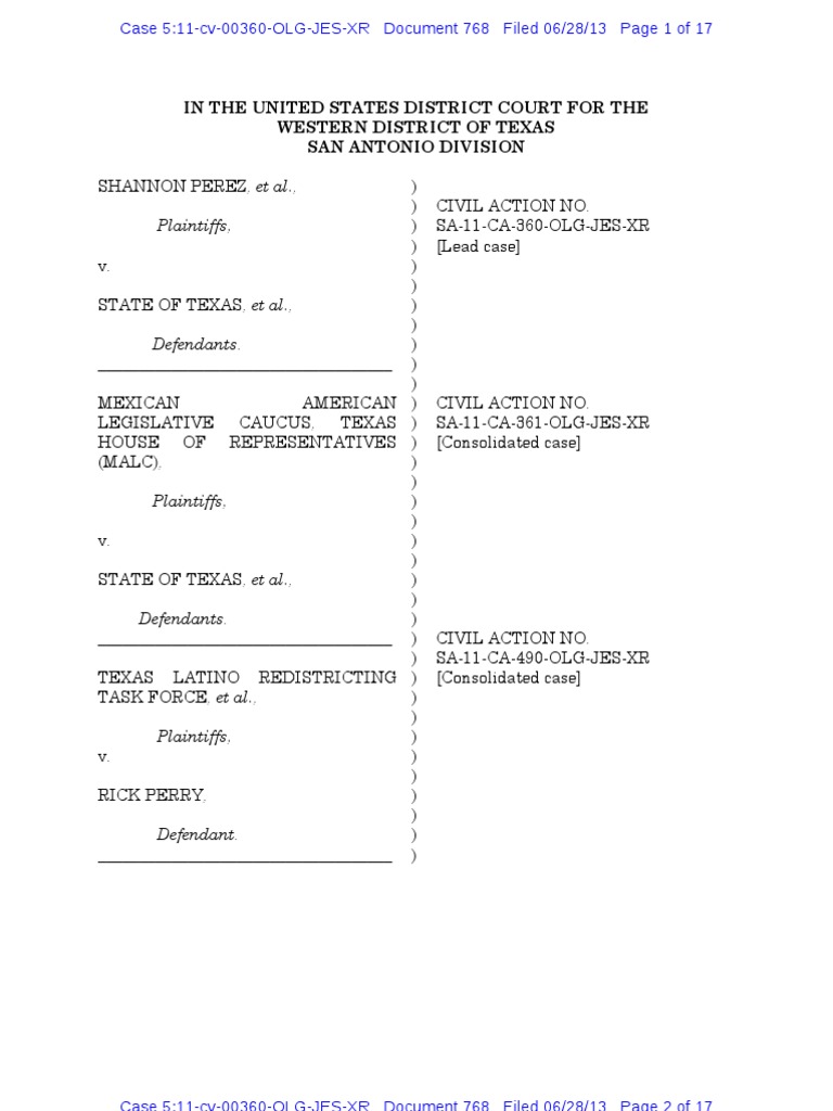 Texas Motion To Dismiss | PDF | Mootness | Case Or Controversy Clause