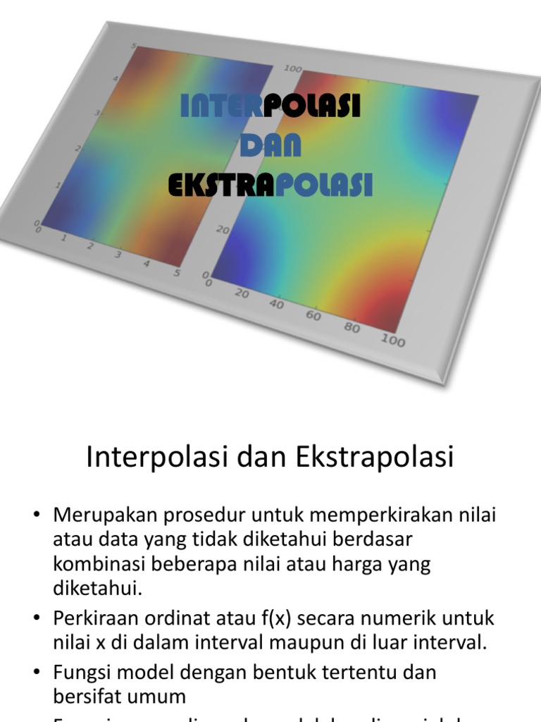 Interpolasi Dan Ekstrapolasi | PDF