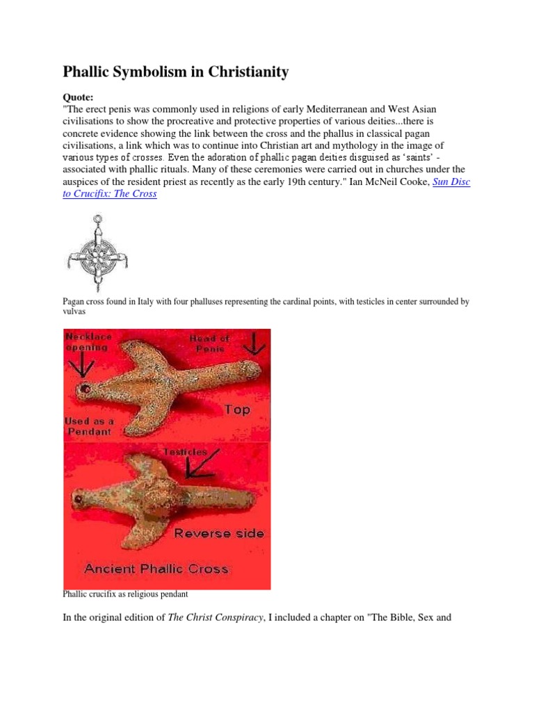 Phallic Symbolism in Christianity | Amulet | Crucifixion