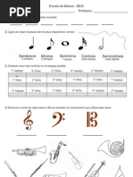 Exercícios Práticos para Clave de Fá | PDF