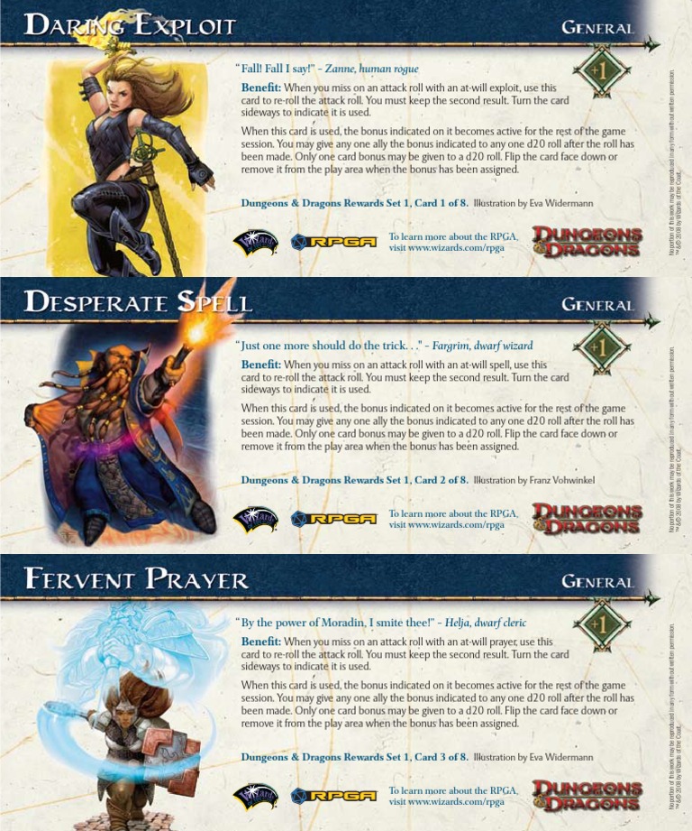 2008 D D Rewards Cards | PDF | Alchemy | D20 System