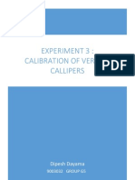 Vernier Caliper Calibration Procedure | PDF