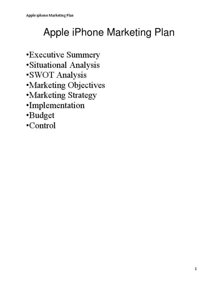Apple iPhone Marketing Strategy Overview | PDF | Apple Inc. | I Phone
