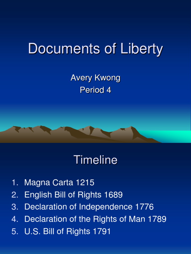 Documents of Liberty | PDF | Natural And Legal Rights | Liberty