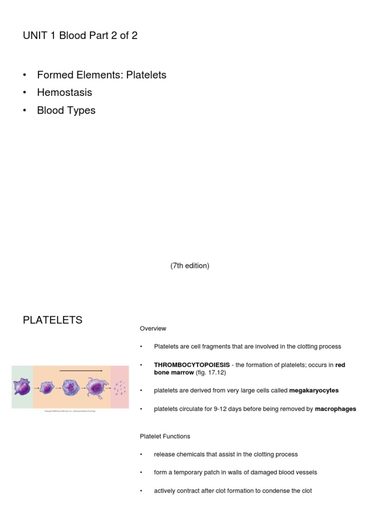 001powerpointlec2 (7th) | PDF | Platelet | Coagulation