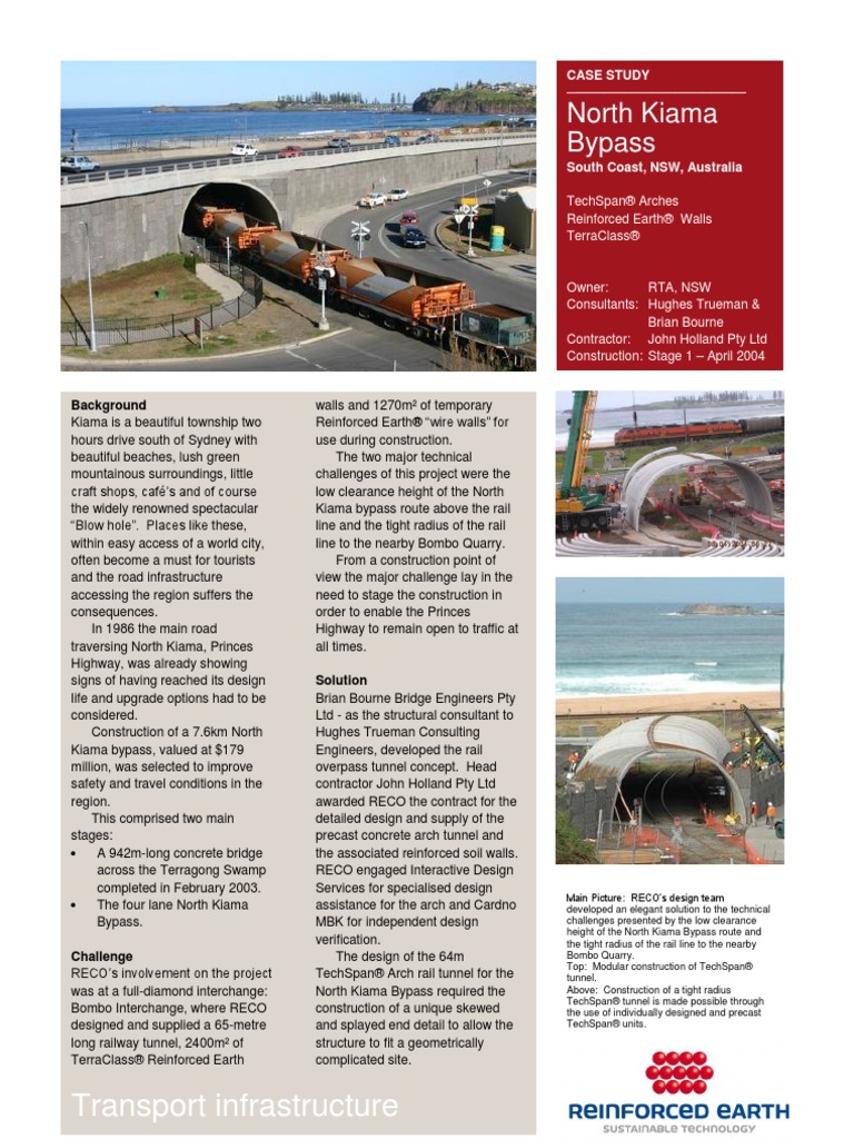 TechSpan Arch - North Kiama Case Study | PDF | Precast Concrete | Tunnel