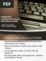 Computer Rules and Regulations | PDF | Technology & Engineering