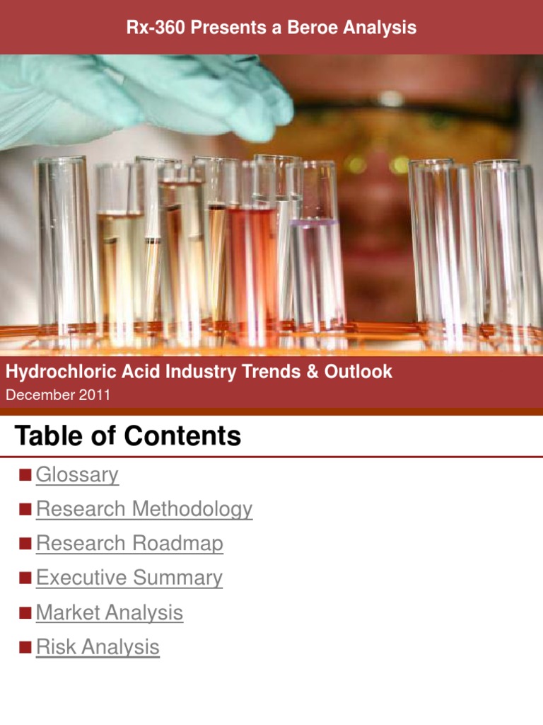 Hydrochloric Acid Market 2011 Analysis | PDF | Hydrochloric Acid ...