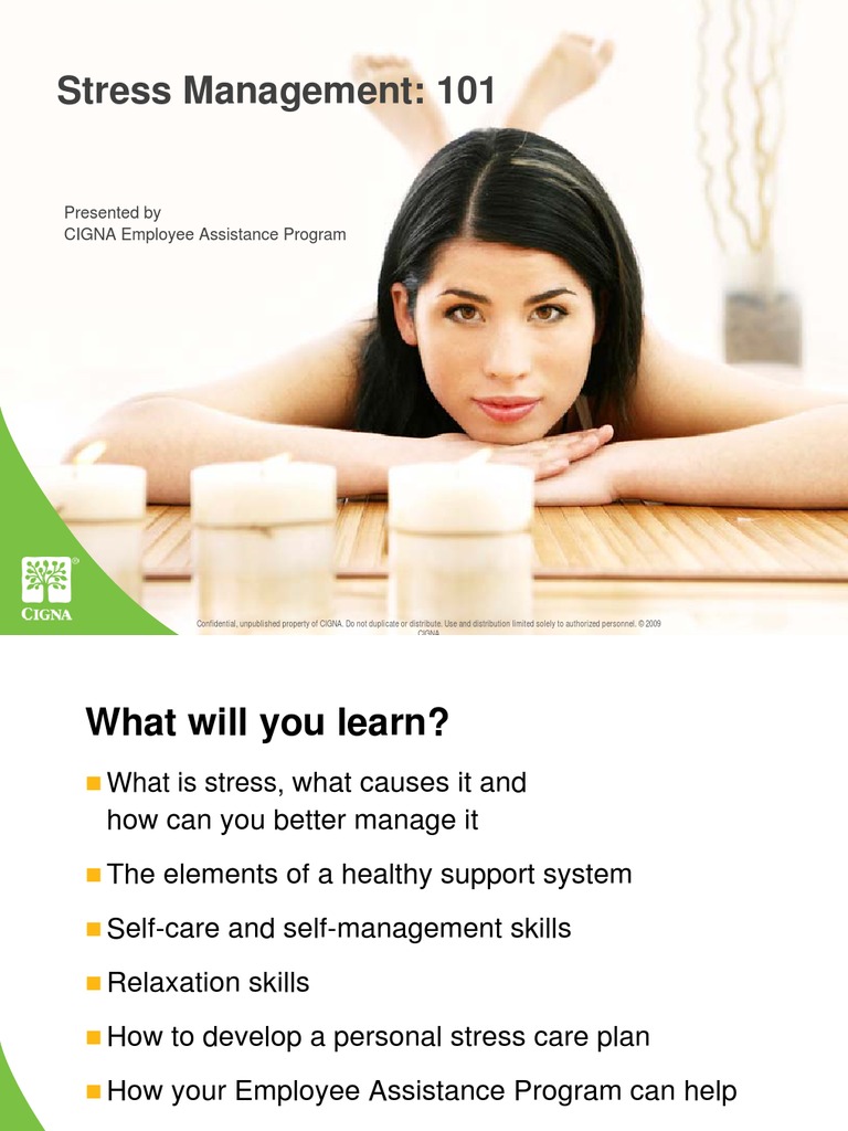 Stress Management 101 | PDF | Stress (Biology) | Health Care