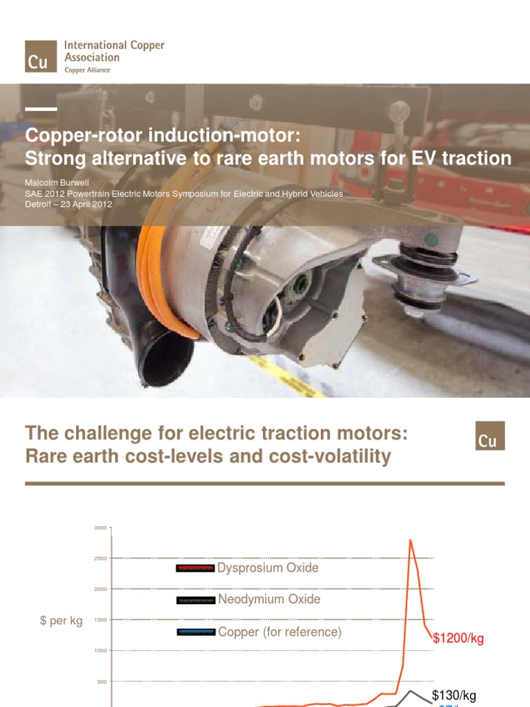 Copper Rotor Induction Motor Copper Alliance Malcolm Burwell SAE ...