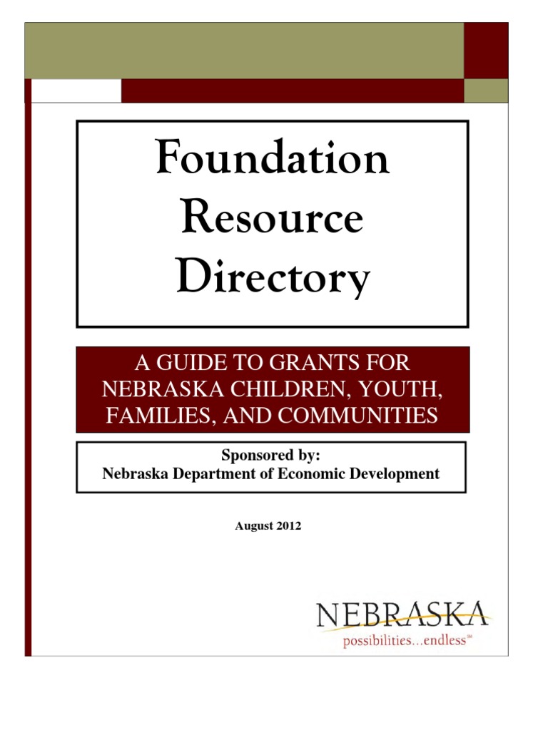 Foundation Resource Directory | PDF | Fundraising | Charitable Organization