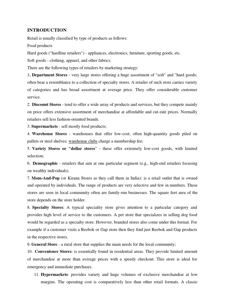 Retail Marketing | PDF | Retail | Strategic Management