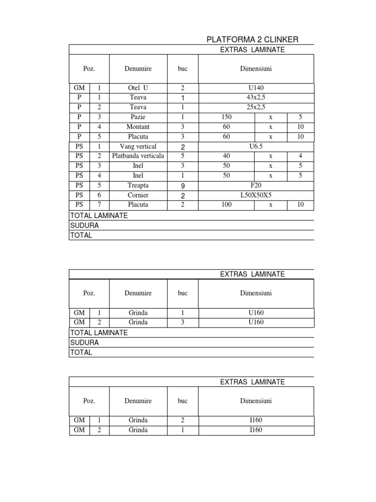 Laminate Price List for Dimensions | PDF