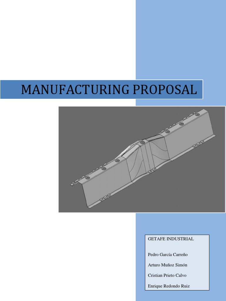 Manufacturing Proposal: Getafe Industrial | PDF | Sheet Metal | Truck