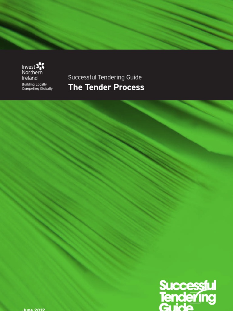 Tendering Guide - The Tender Process | PDF | Policy | Brainstorming