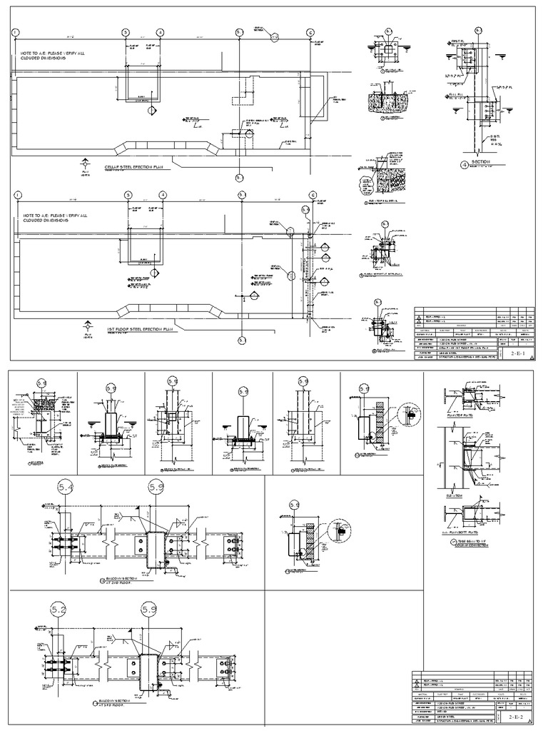 Structural Steel Shop Drawings for Approval | PDF | Beam (Structure ...