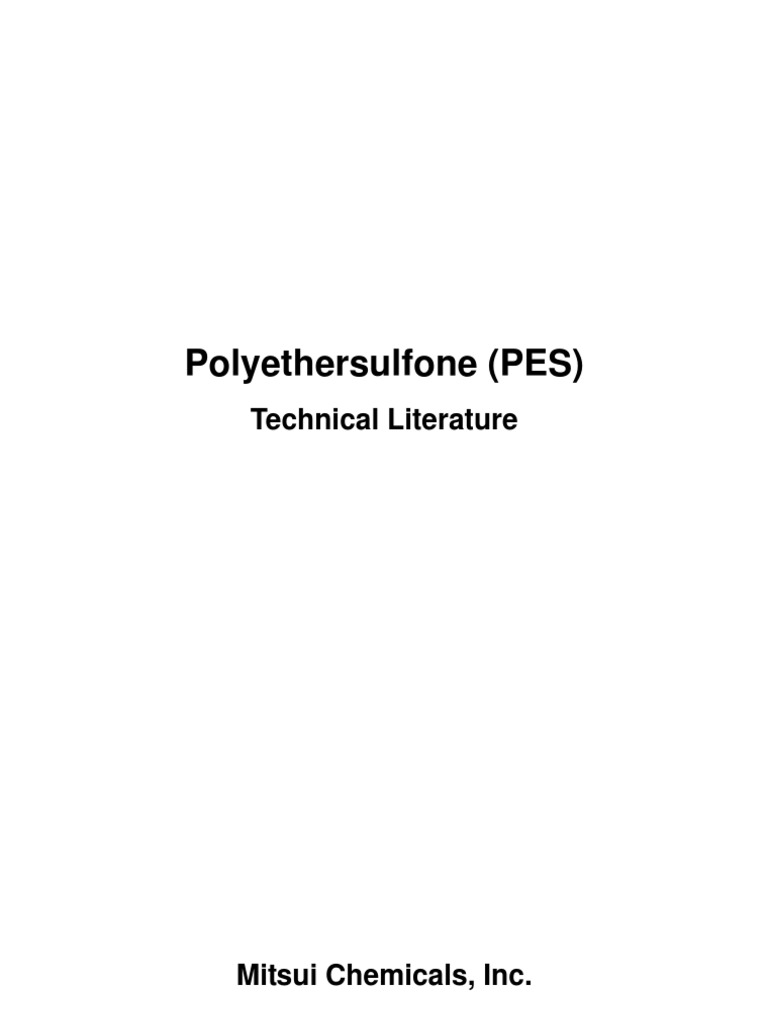 Polyethersulfone PES | PDF | Friction | Smoke