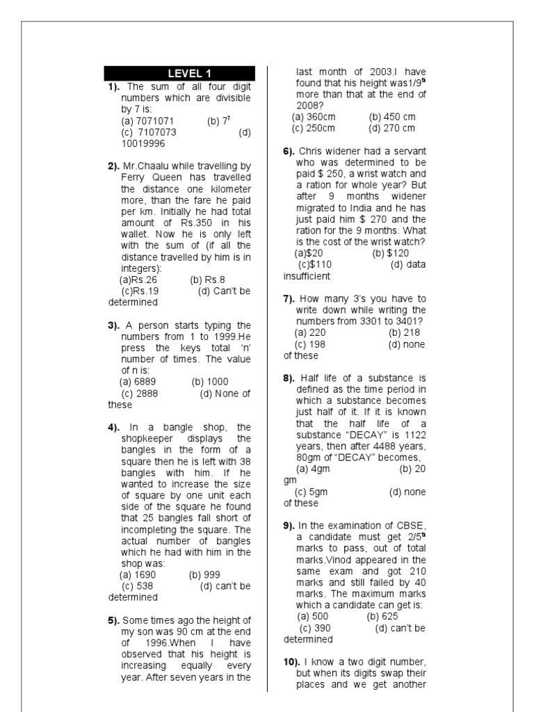 Aps Numbers | PDF | Fraction (Mathematics) | Numbers