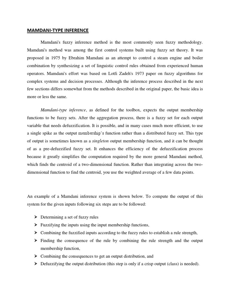 Mamdani and Sugeno | PDF | Fuzzy Logic | Function (Mathematics)