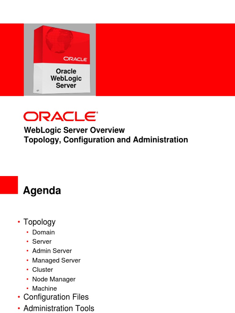 WebLogic Server: Topology & Admin Guide | PDF | Computer Cluster | Load Balancing (Computing)