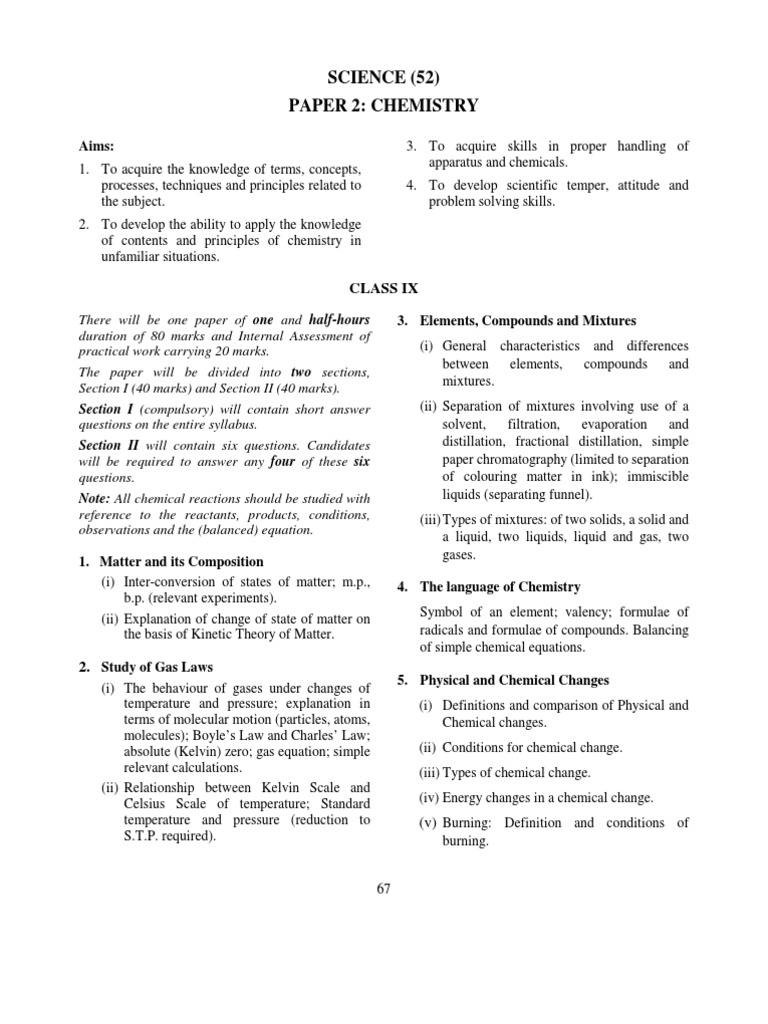 SCIENCE PAPER 2 CHEMISTRY | PDF | Metals | Oxide