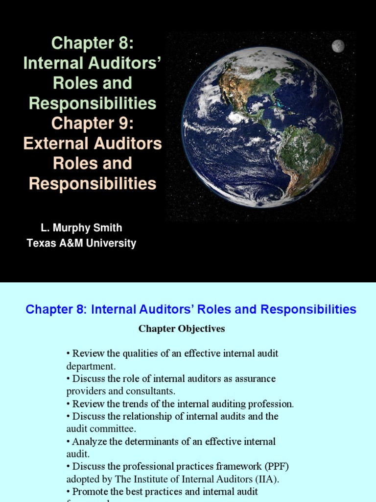 Internal & External Auditors' Roles in Corporate Governance | PDF ...