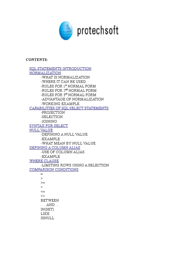 SQL | PDF | Sql | Parameter (Computer Programming)